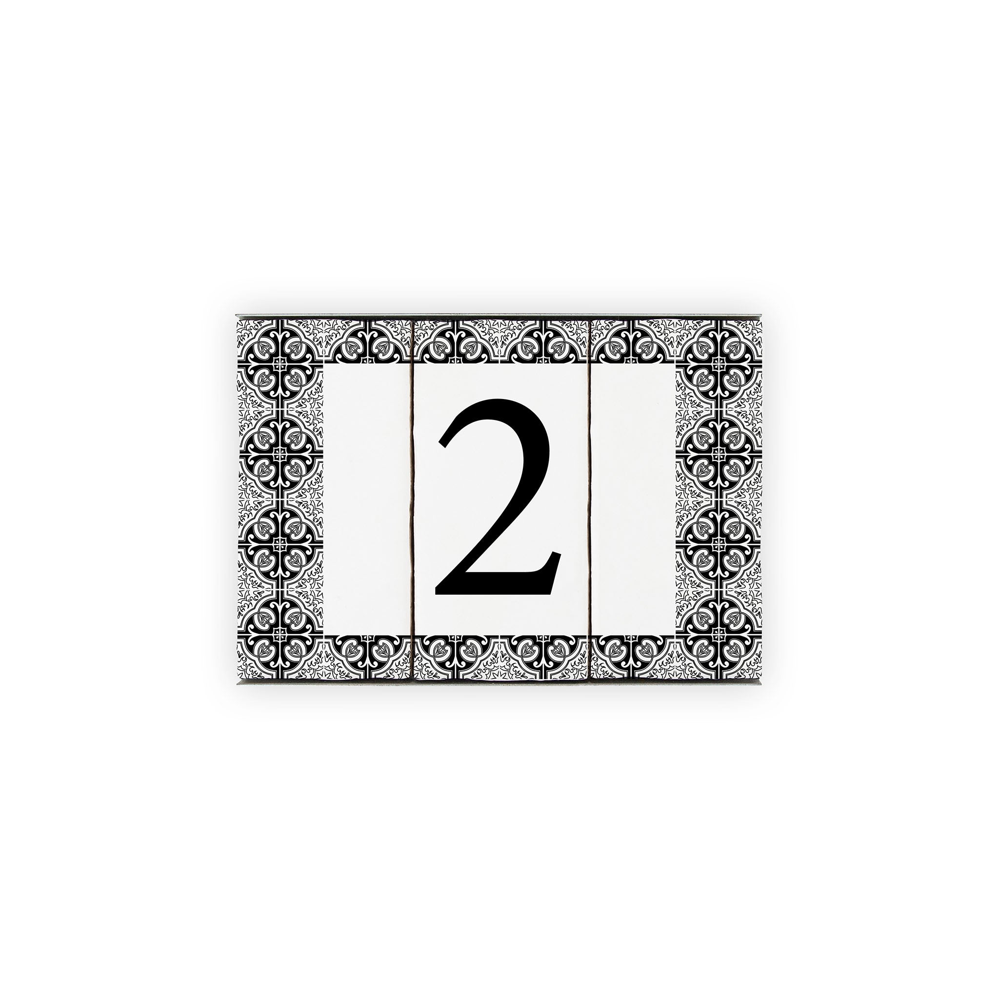 Ceramic Tile House Number - Traditional Design - One Number Set ...